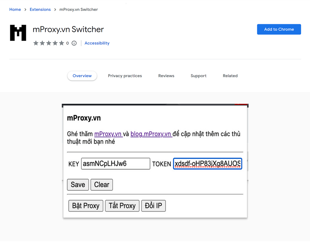 [Hướng dẫn] Cài đặt Extension mProxy.vn Switcher trên Chrome